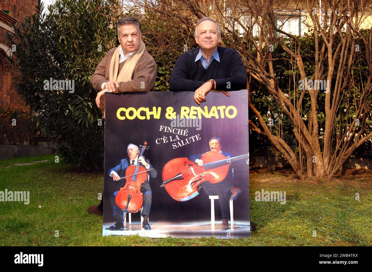 Milan Italie 2007-02-16:Cochi e Renato,duo comique et chanteurs,lors de ...