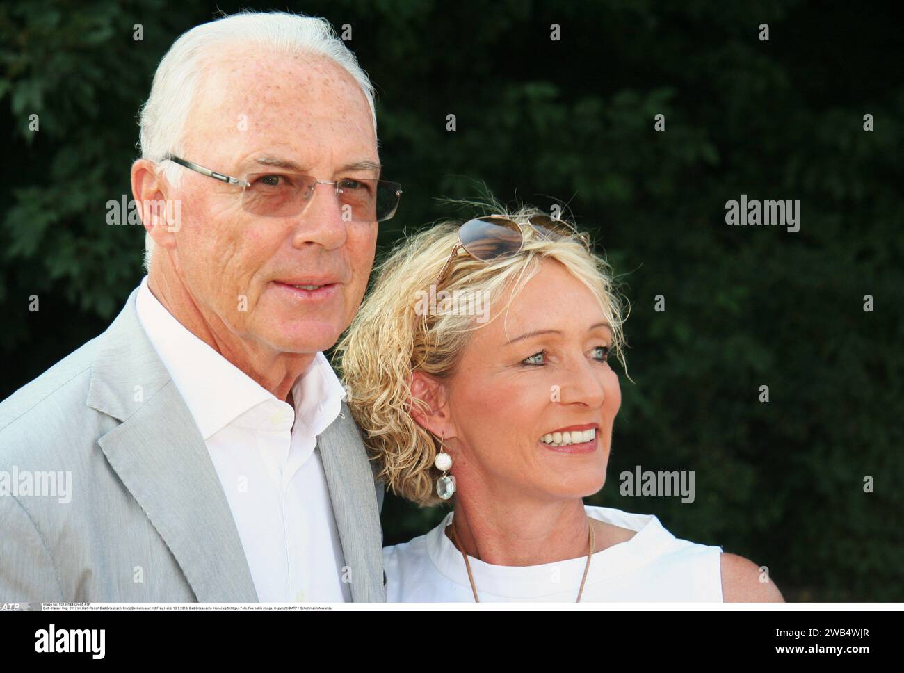 Franz beckenbauer and heidi beckenbauer Banque de photographies et d ...
