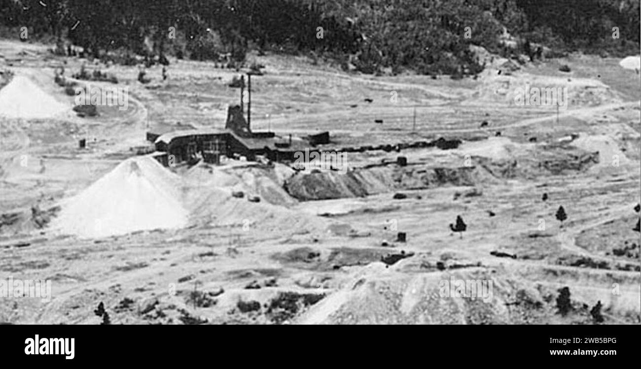 Mine tram Banque d'images noir et blanc - Alamy