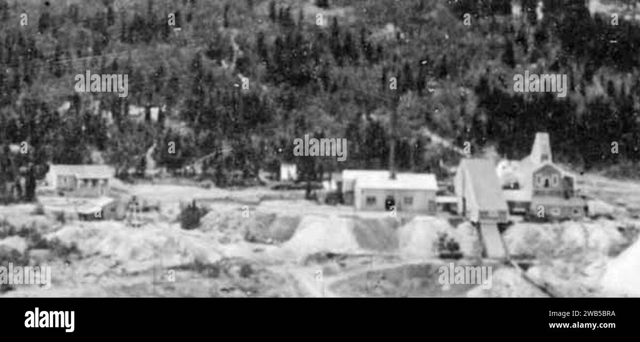 Mine tram Banque d'images noir et blanc - Alamy