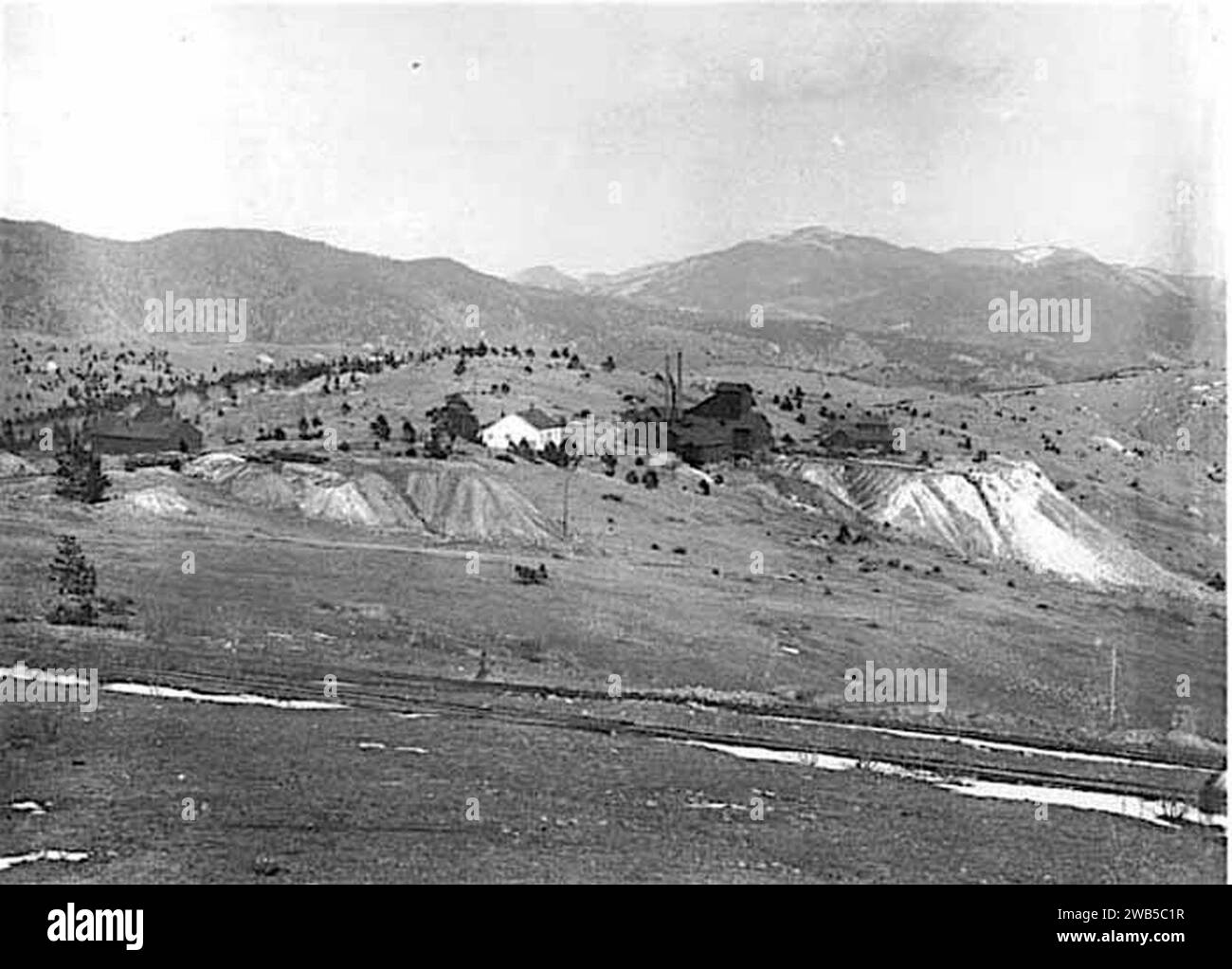 Mine tram Banque d'images noir et blanc - Alamy