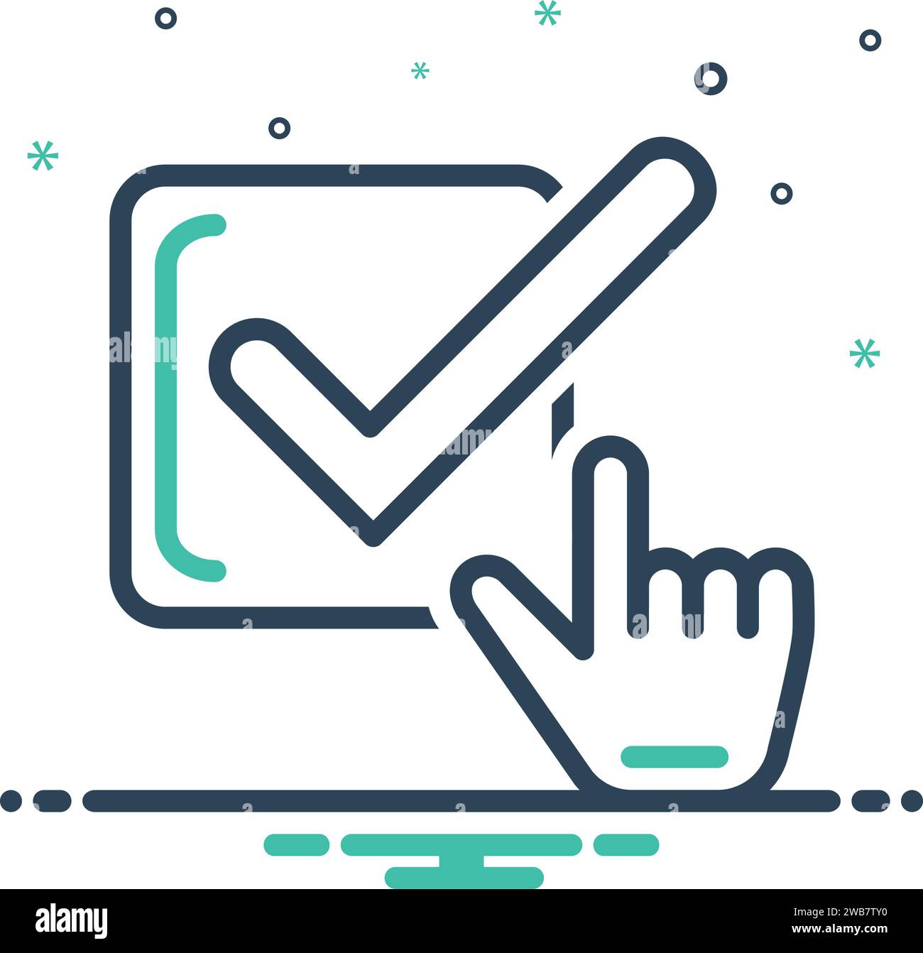 Case à cocher Banque d'images vectorielles - Alamy
