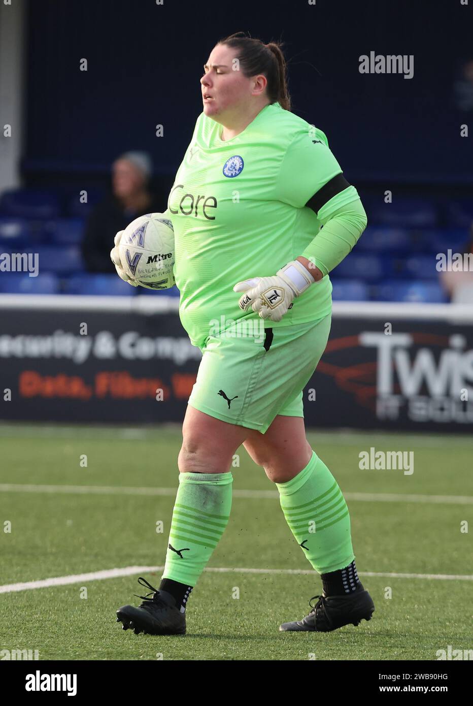 Alex Baker de Billericay Town Women lors de l’échauffement d’avant ...