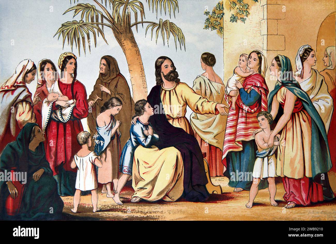 Jesus christ bénissant les enfants Banque de photographies et d’images ...