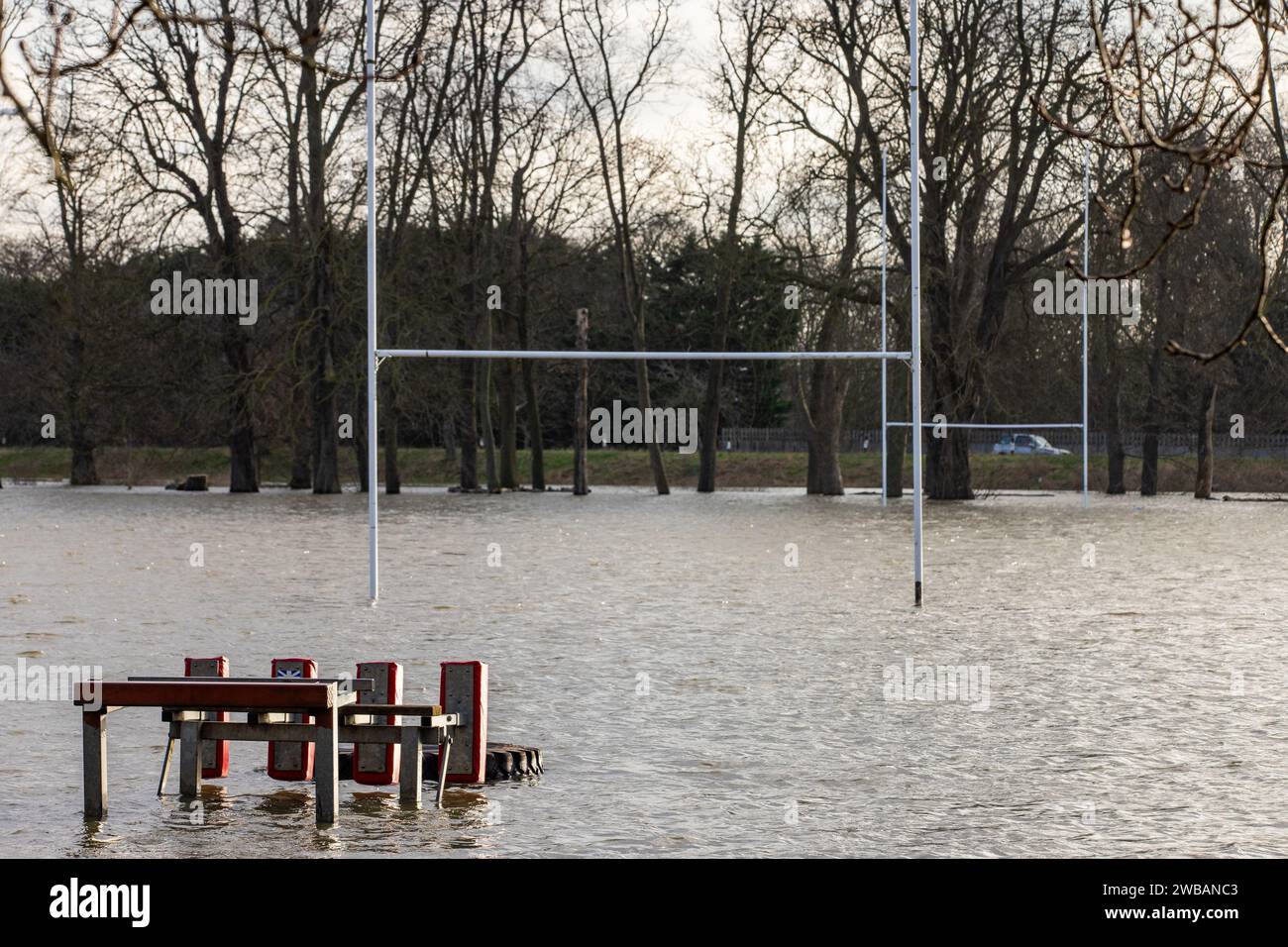 Windsor, Royaume-Uni. 9 janvier 2024. Les terrains de rugby utilisés ...