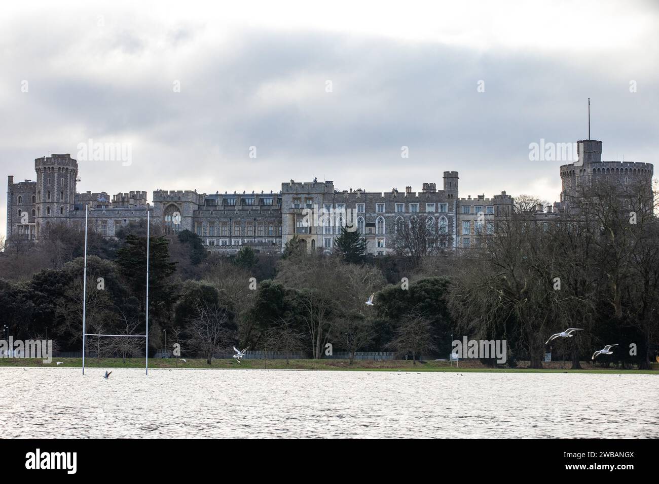 Windsor, Royaume-Uni. 9 janvier 2024. Les terrains de rugby utilisés ...