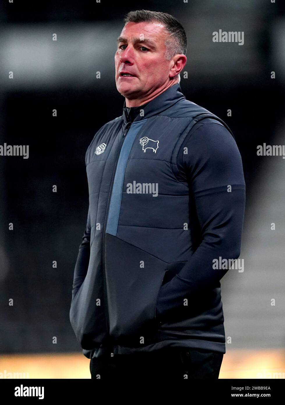 L'entraîneur-chef adjoint du comté de Derby Richie Barker lors du ...