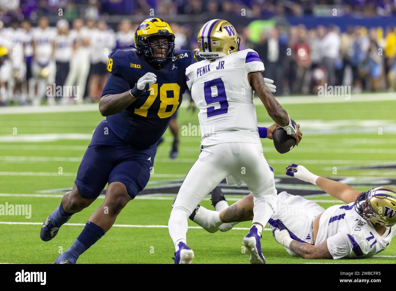 Kenneth Grant (78), joueur de ligne défensif des Michigan Wolverines ...