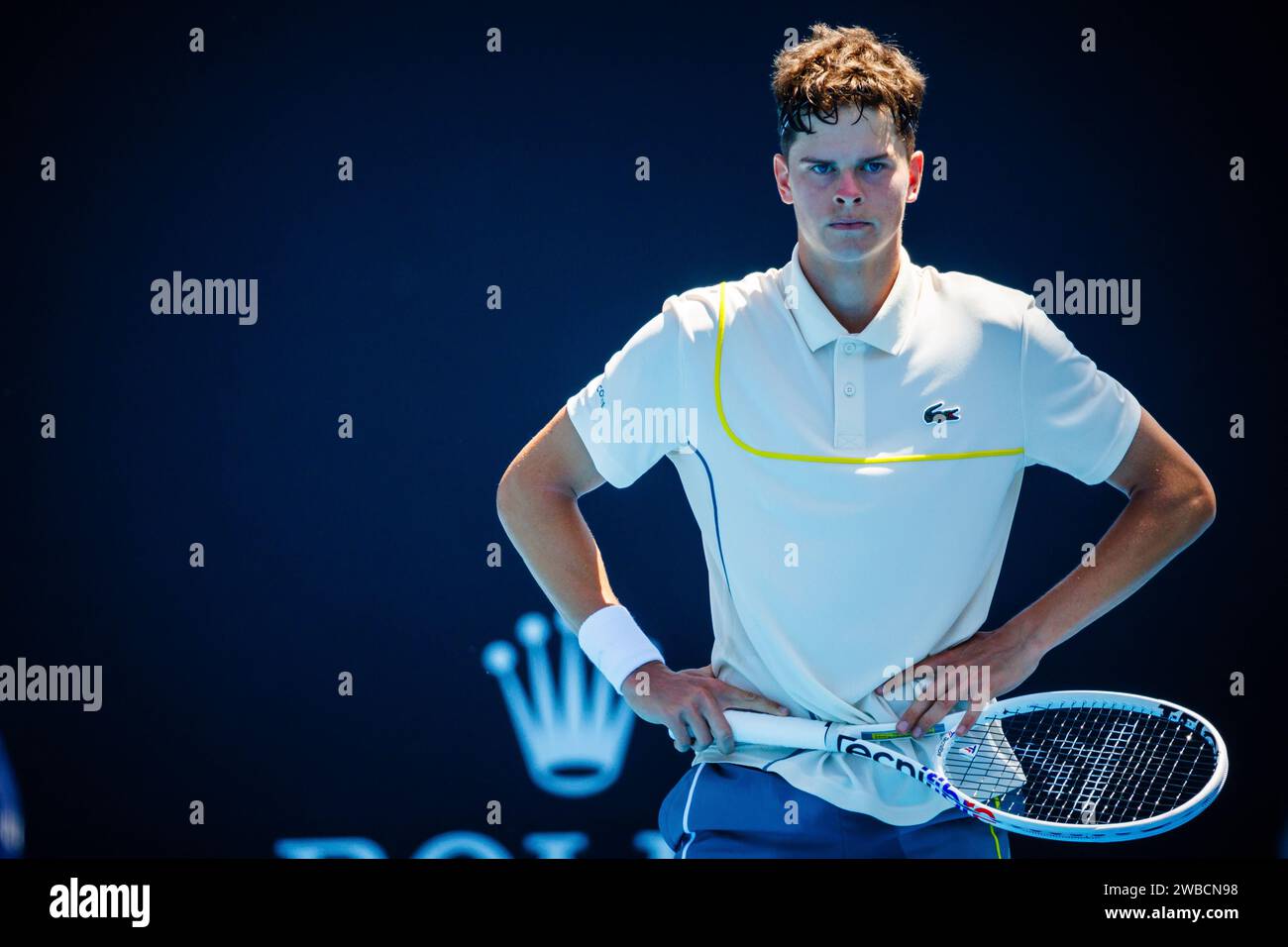 Melbourne, Australie. 10 janvier 2024. Le Belge Alexander Block (ATP ...