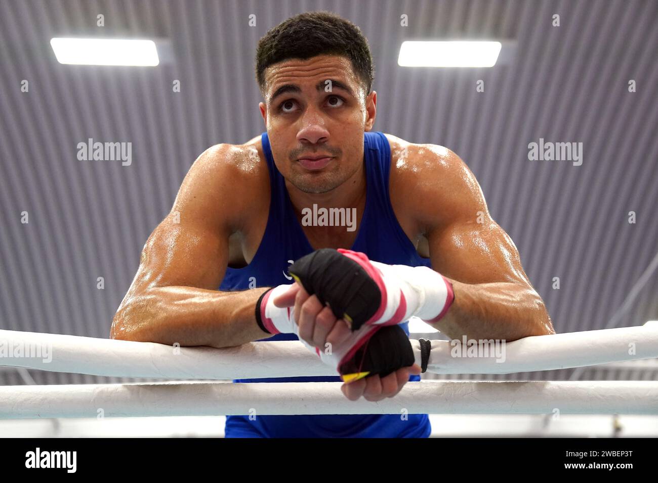 Boxer Delicious Orie lors d'une journée médiatique à l'Institut anglais ...