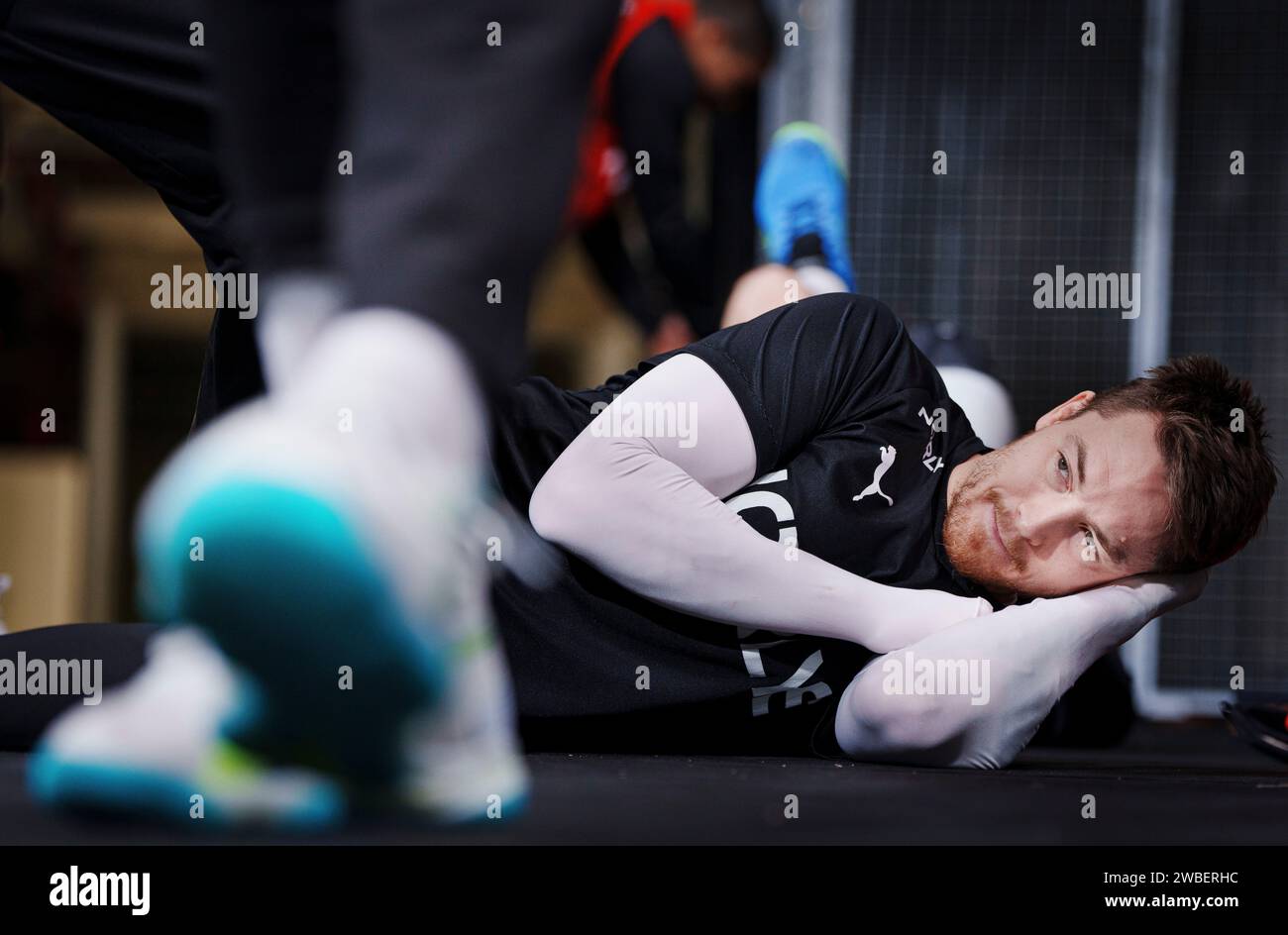 Michael Damgaard lors de la conférence de presse de l'équipe nationale ...