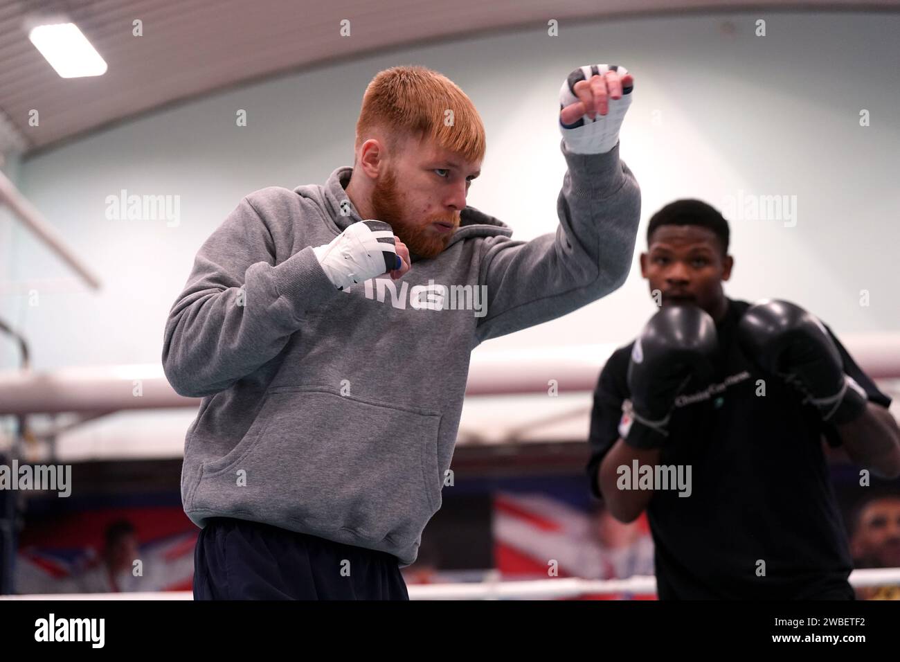 Kiaran MacDonald lors d'une journée médiatique à l'Institut anglais du ...