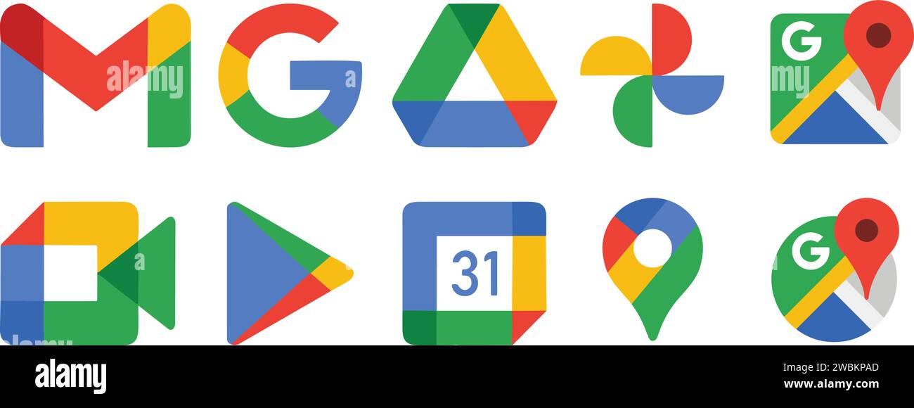 Logo google play store Banque d'images vectorielles - Alamy