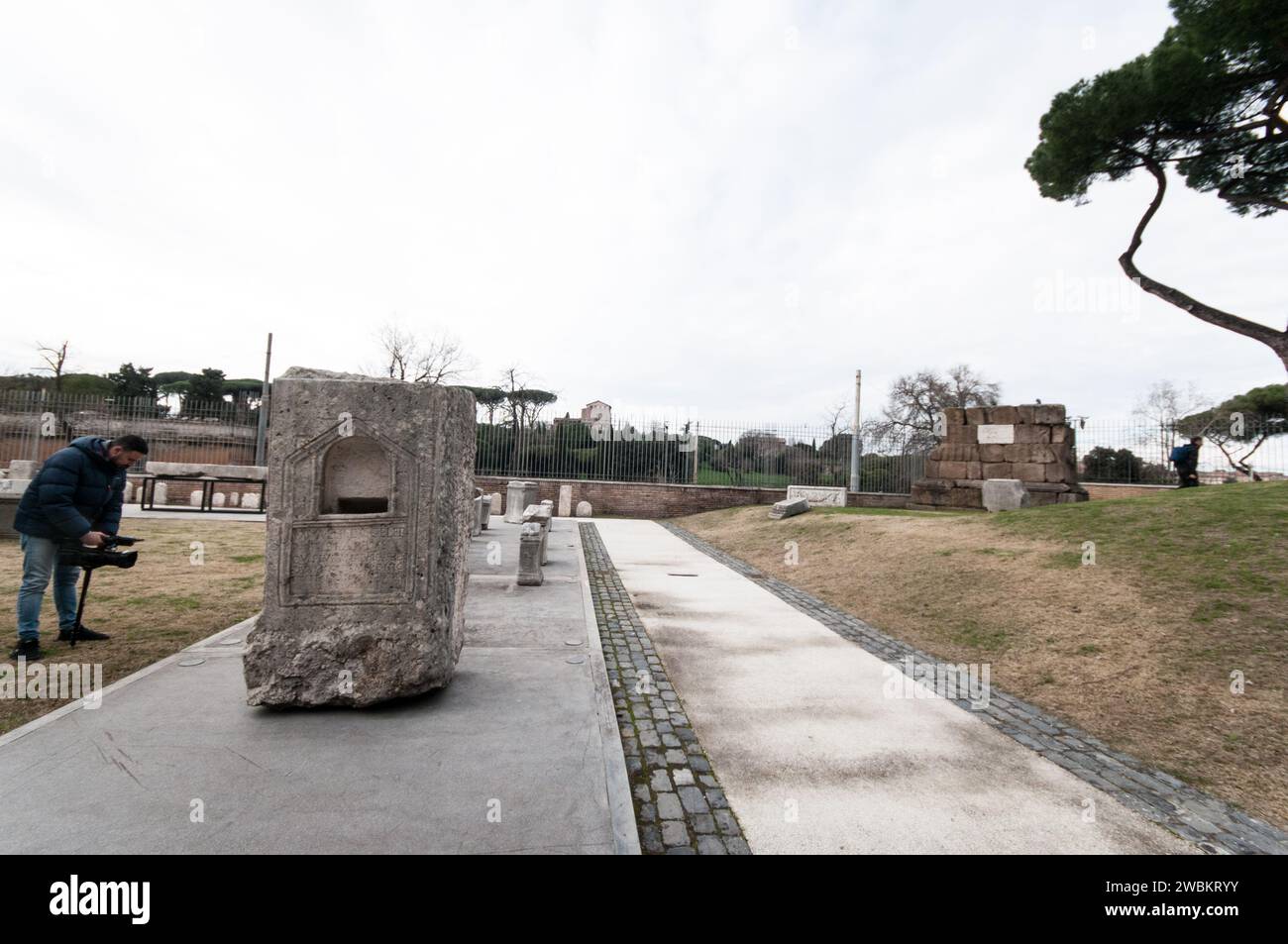 Rome, Italie. 11 janvier 2024. Les découvertes archéologiques de l ...