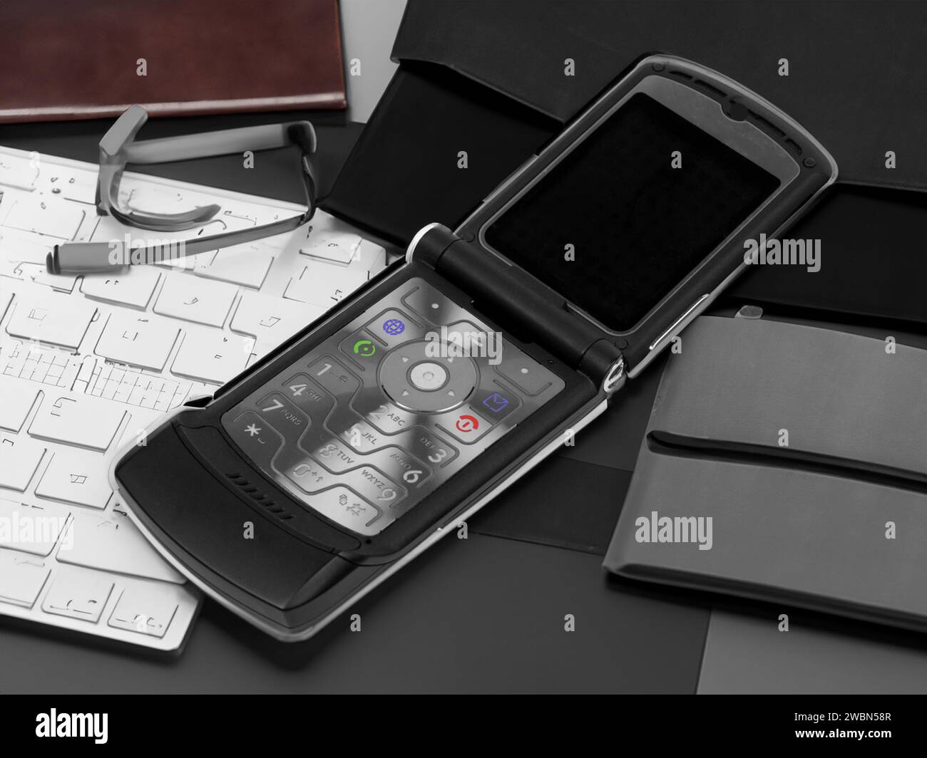 Motorola portable cell phone Banque de photographies et d’images à ...