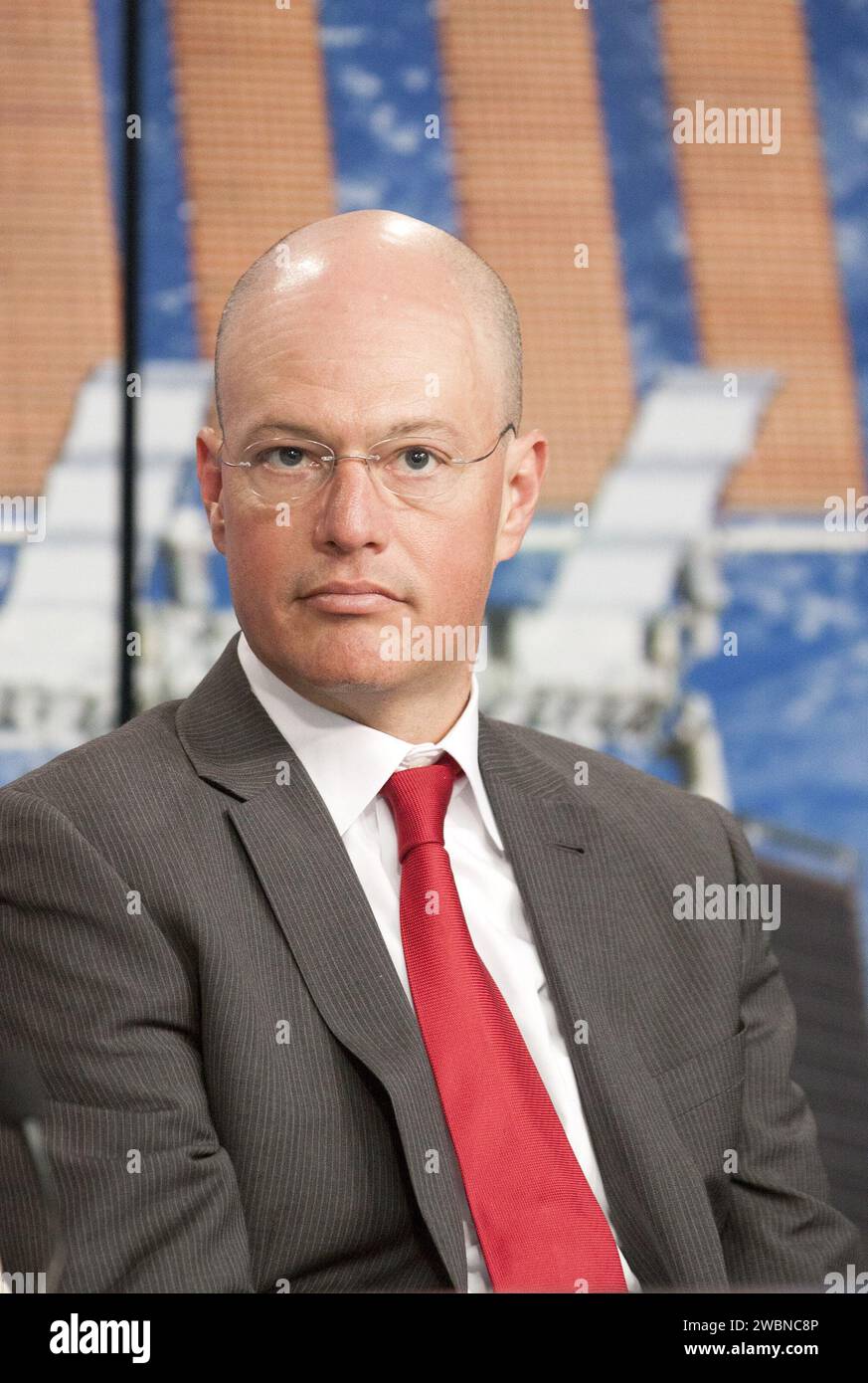 CAP CANAVERAL, Floride. - Les médias participant à une conférence de ...