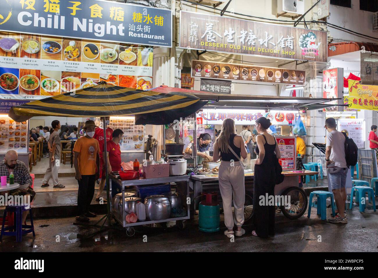 George Town, Penang, Malaisie - 8 janvier 2024 : les gens dans les rues ...
