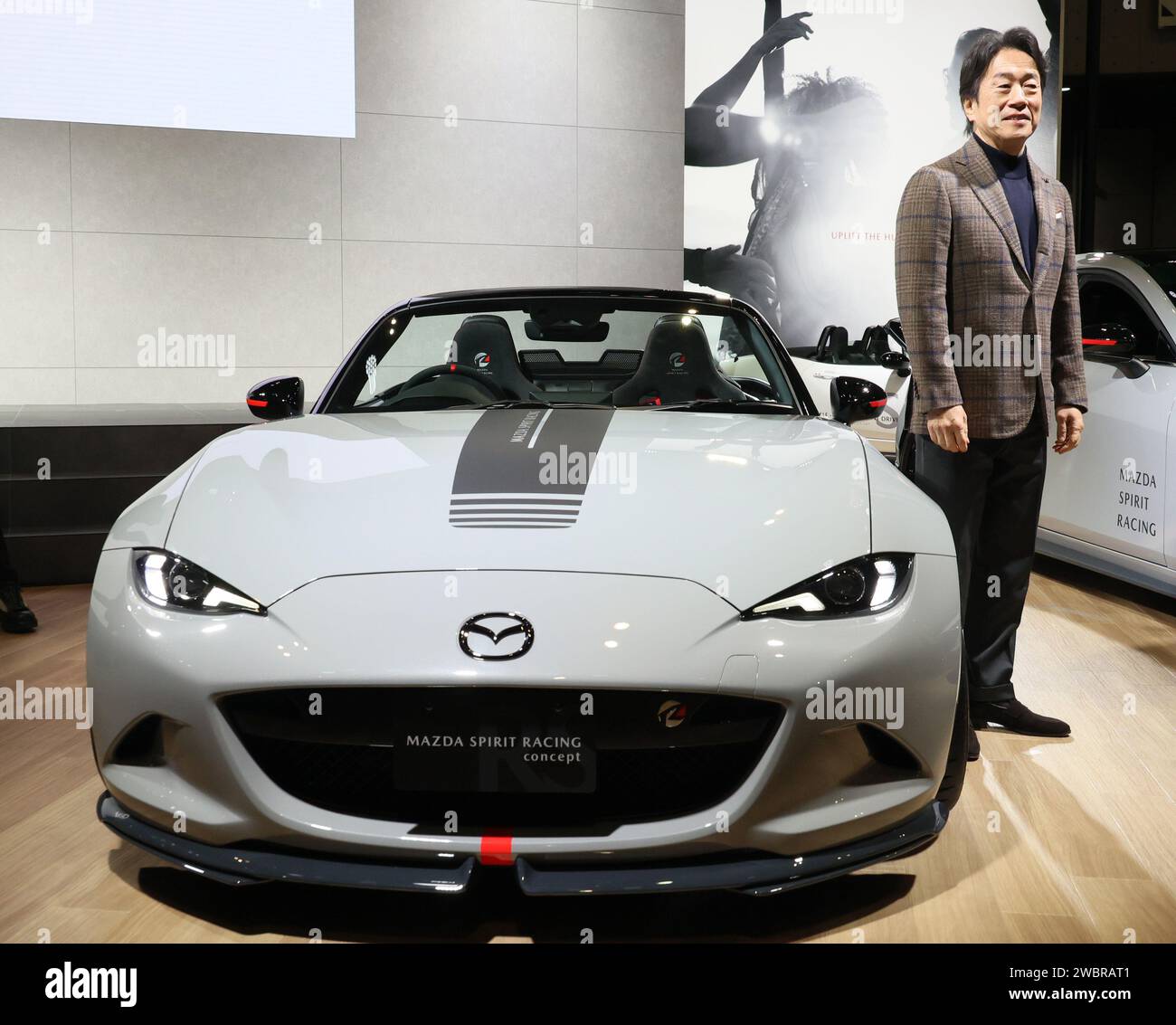 Chiba, Japon. 12 janvier 2024. Masahiro Moro, président du constructeur automobile japonais ...