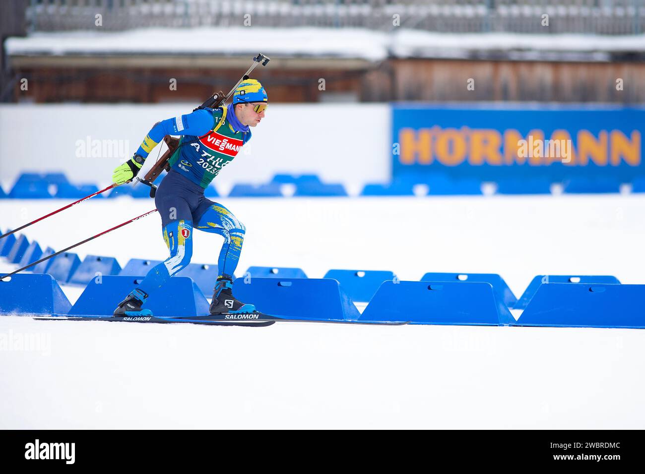 RUHPOLDING, ALLEMAGNE - 12 JANVIER 2024 : pratique matinale. Ruhpolding ...