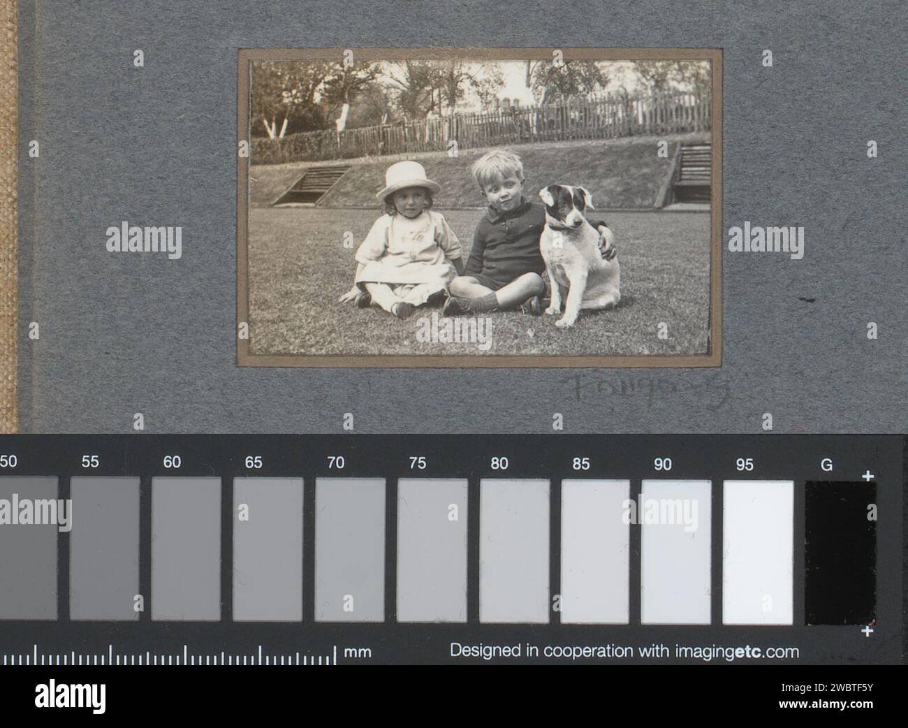 Portrait de deux enfants avec un chien, Anonyme, 1925 - 1934 ...