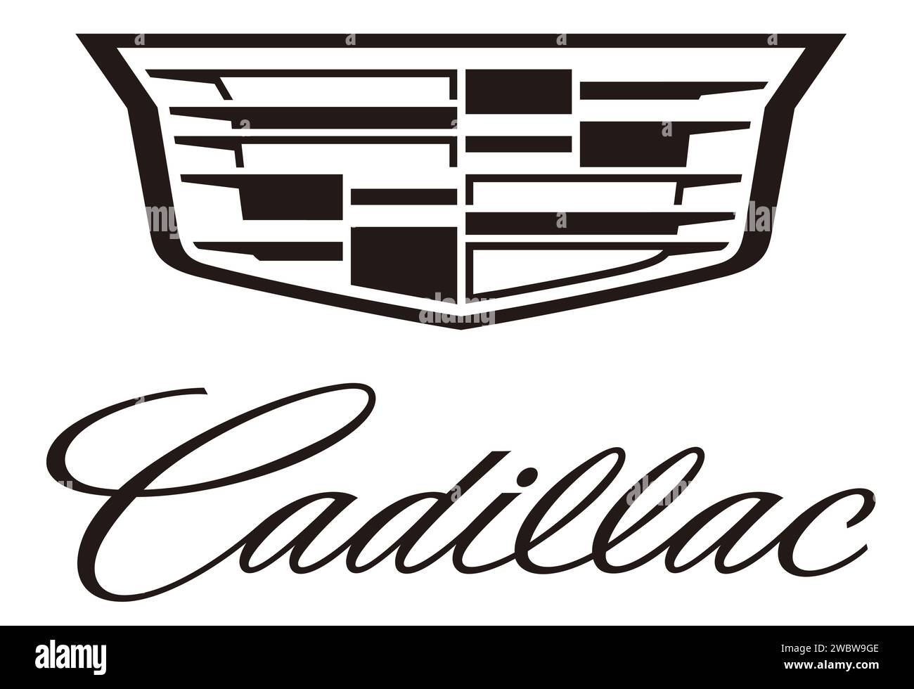 Cadillac logo Banque d'images vectorielles - Alamy