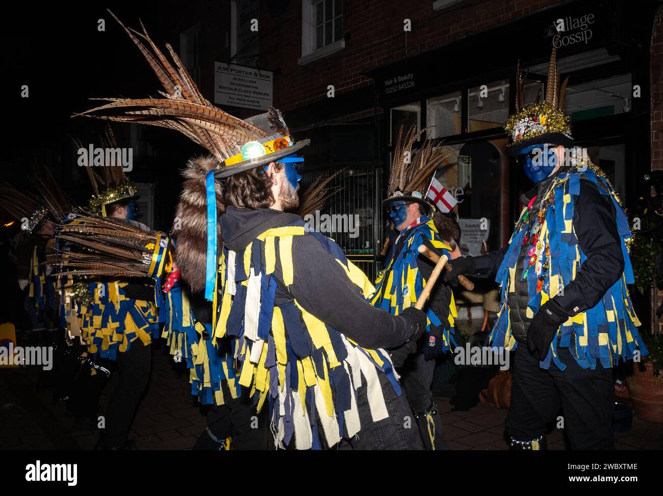 12 janvier 2024. Le verger annuel de pommiers wassail a eu lieu dans le ...