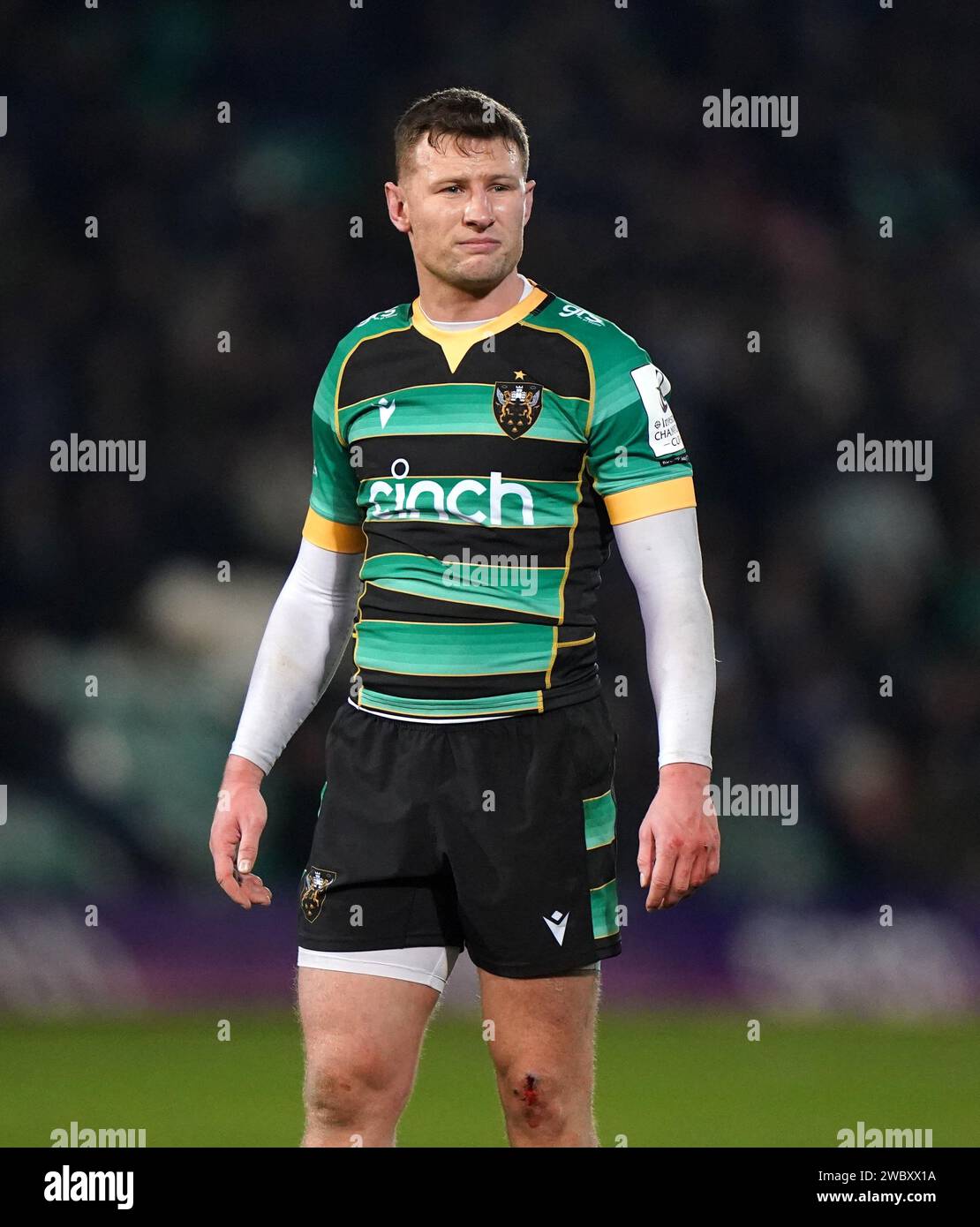 Fraser Dingwall des Saints de Northampton lors du match de la coupe des ...
