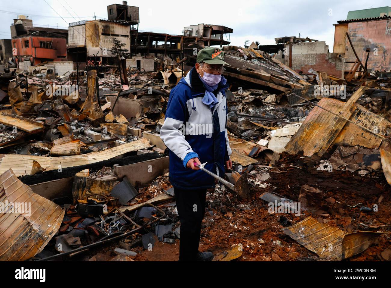 Ishikawa, Japon. 05 janvier 2024. Le tremblement de terre de la péninsule de Noto s'est produit ...