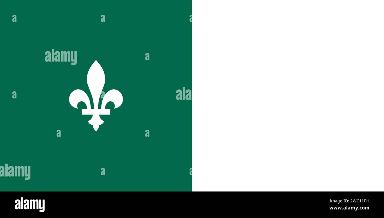 Franco ontarian flag Banque d'images vectorielles - Alamy