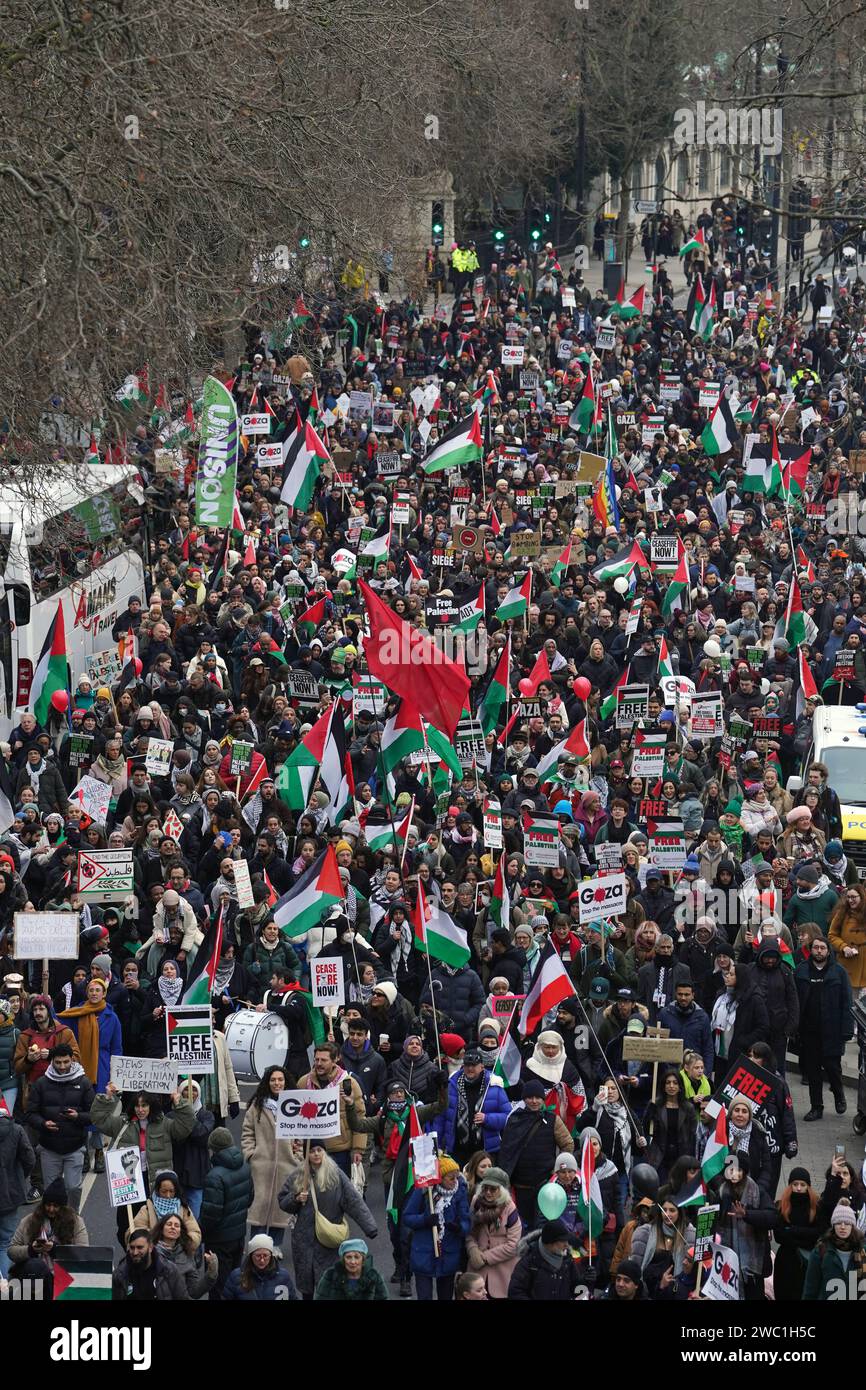 Marche nationale pour la palestine janvier 2024 Banque de photographies ...