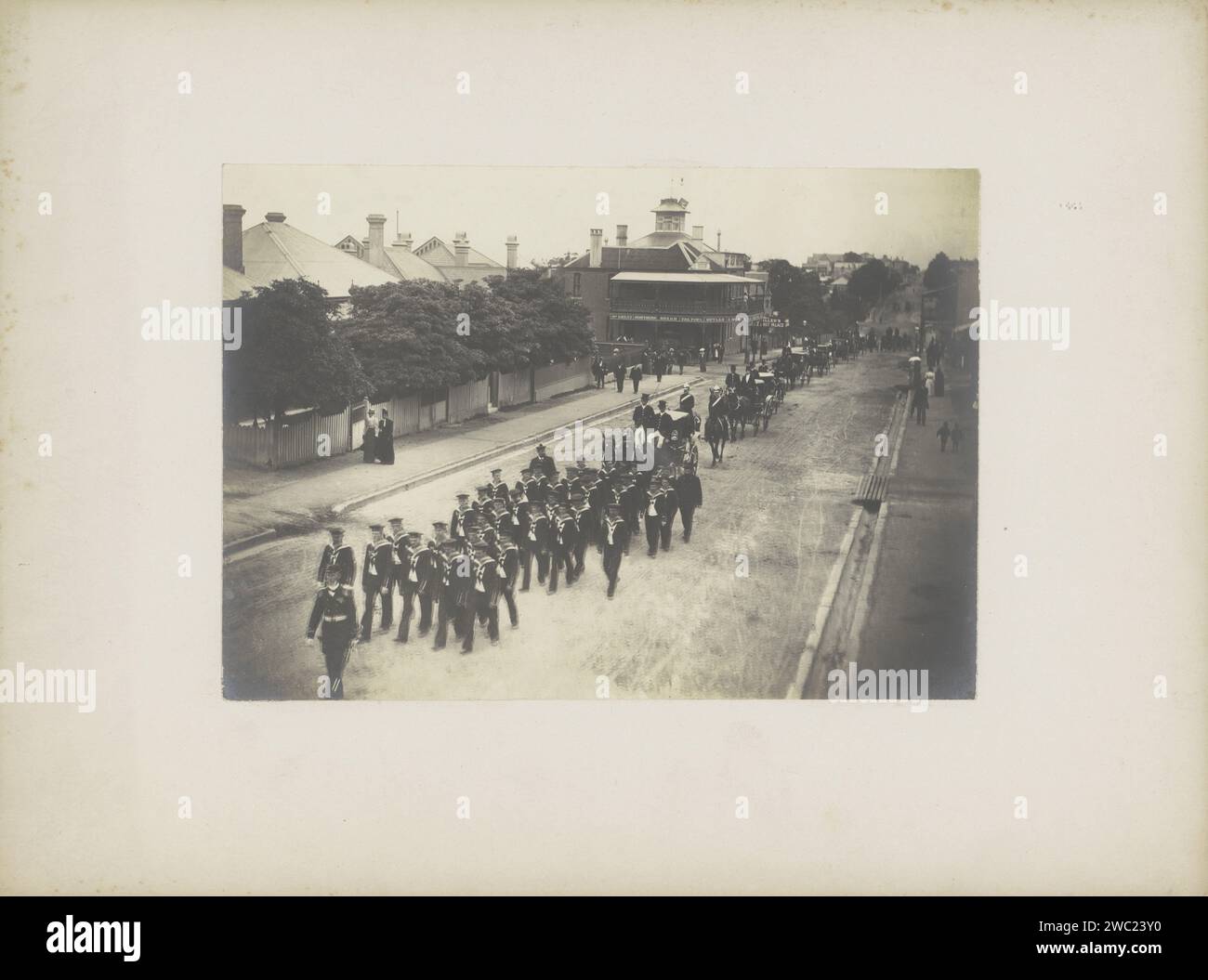Procession funéraire du Consul général d'Allemagne en Australie, Herr ...