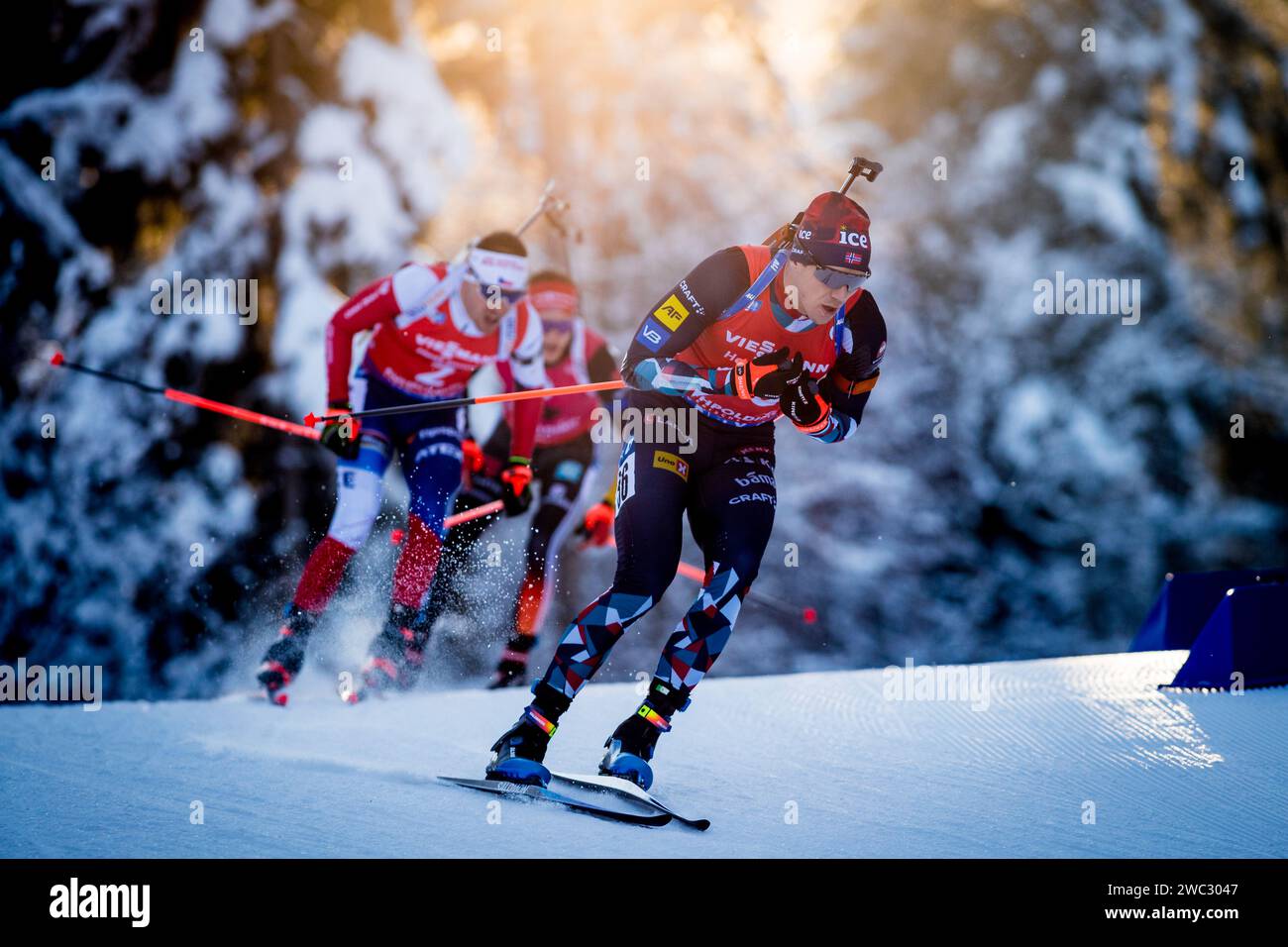 Le Norvégien Vetle Sjaastad Christiansen concourt à la coupe du monde ...