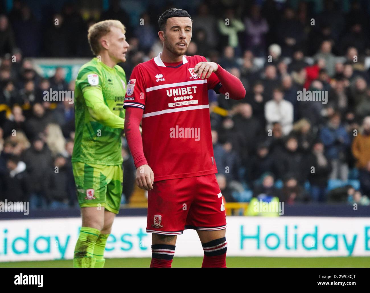 LONDRES, ANGLETERRE - 13 JANVIER : Sam Greenwood de Middlesbrough lors ...
