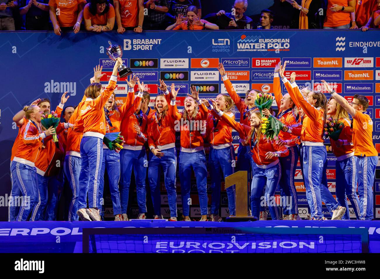 EINDHOVEN, PAYS-BAS - JANVIER 13 : équipe des pays-Bas, Laura Aarts des ...