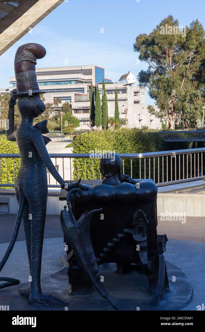 Theodor Seuss Cat in the Hat Bronze Statue USCD San Diego University of ...