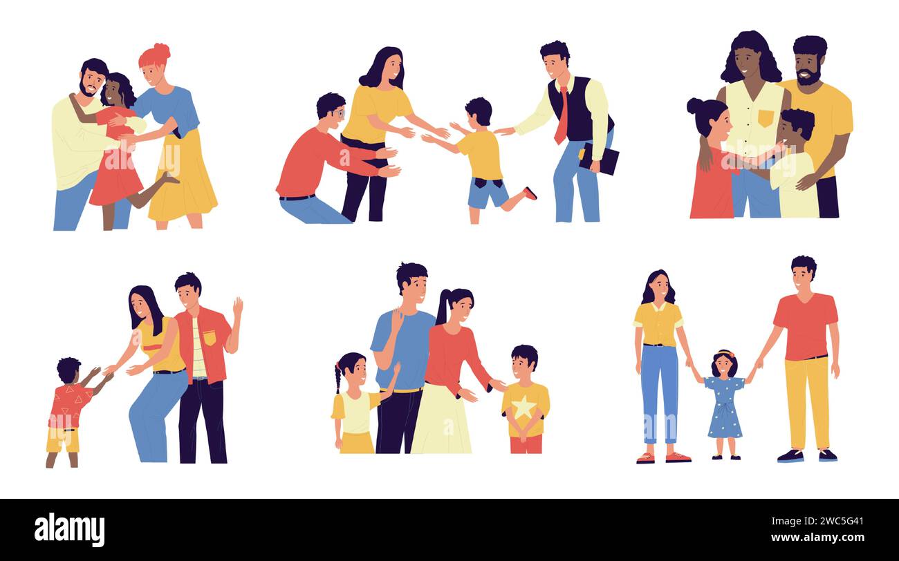 Jeune orphelin Banque d'images vectorielles - Alamy