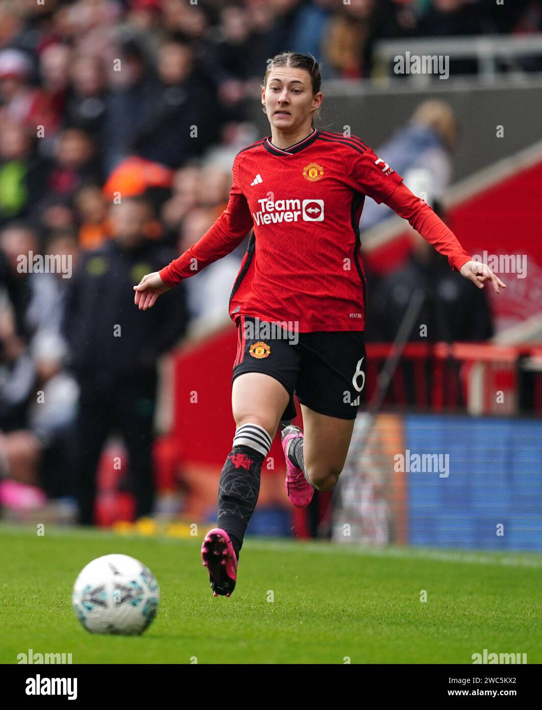 Hannah Blundell de Manchester United lors du quatrième tour de la coupe ...