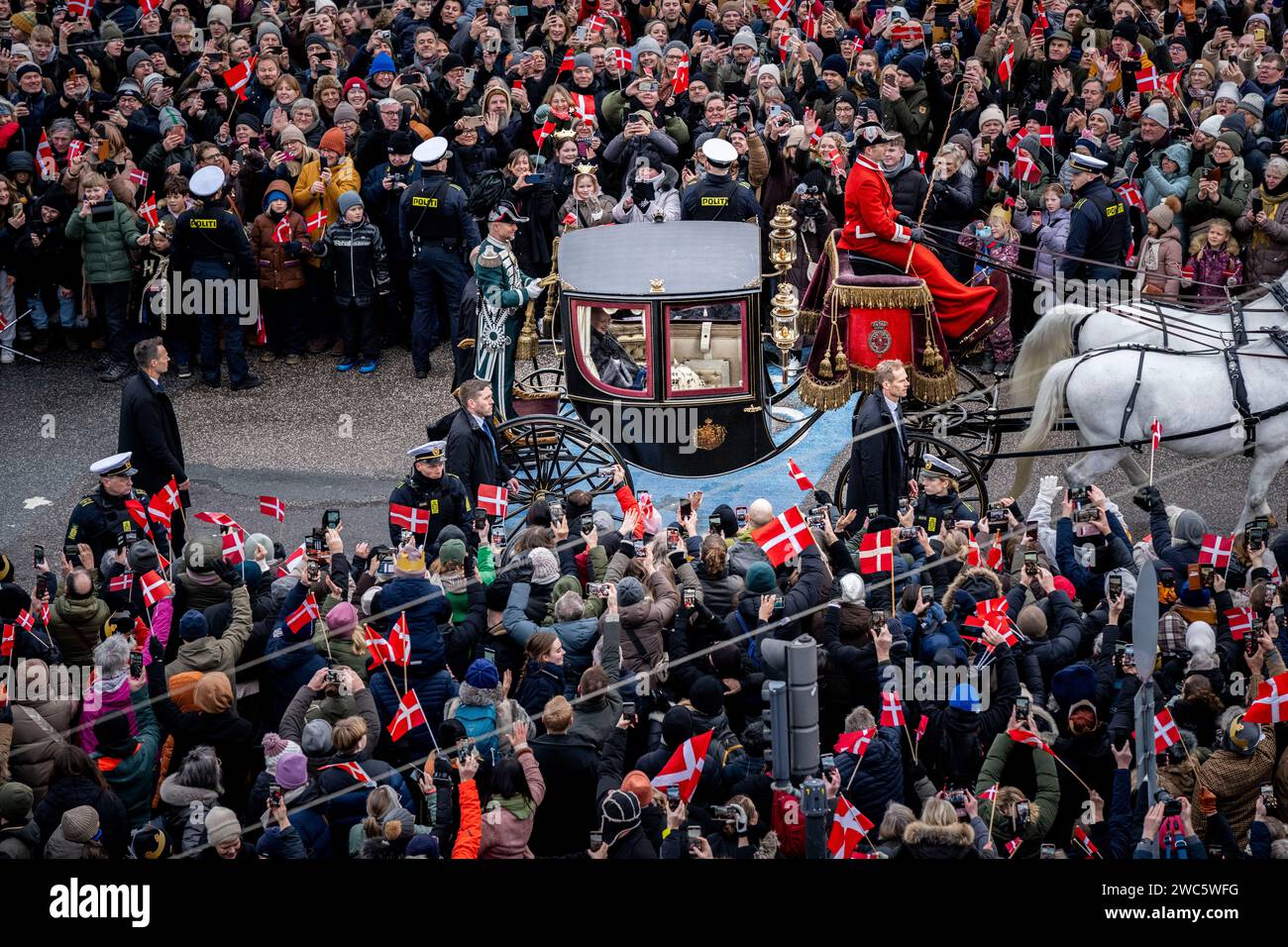 Copenhague, Danemark. 14 janvier 2024. Copenhague, Danemark. 14 janvier ...