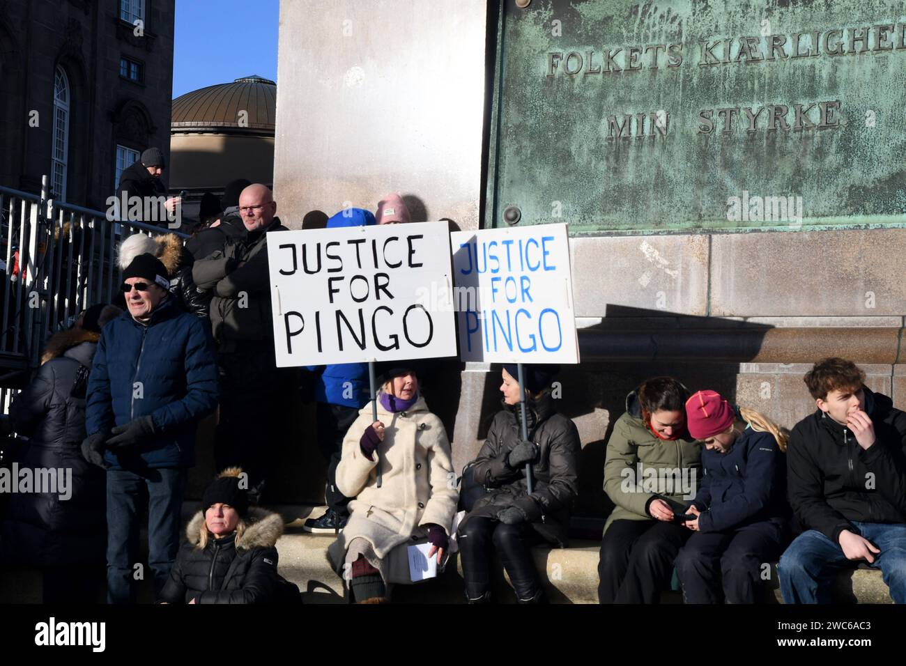 Copenhague, Danemark /14 janvier 2024/. Natiopn gethr à fêter3e reine ...