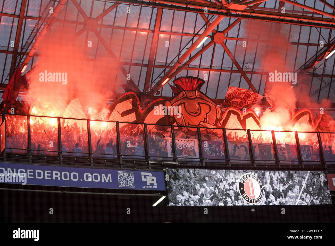 ROTTERDAM, 14-01-2024 , Stade Feijenoord / de Kuip , saison de football ...