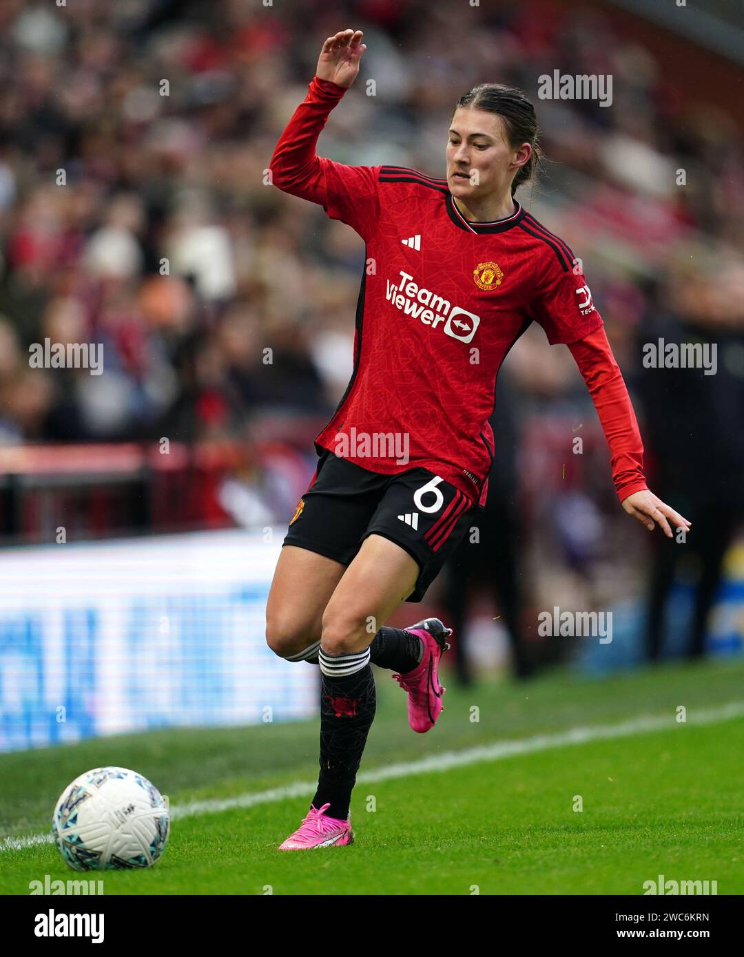 Hannah Blundell de Manchester United lors du quatrième tour de la coupe ...