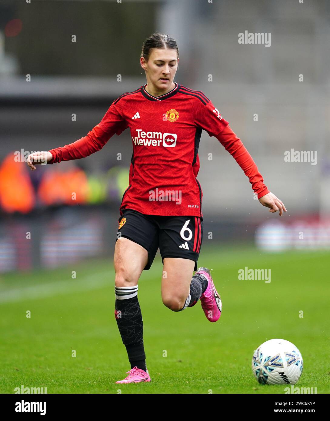 Hannah Blundell de Manchester United lors du quatrième tour de la coupe ...