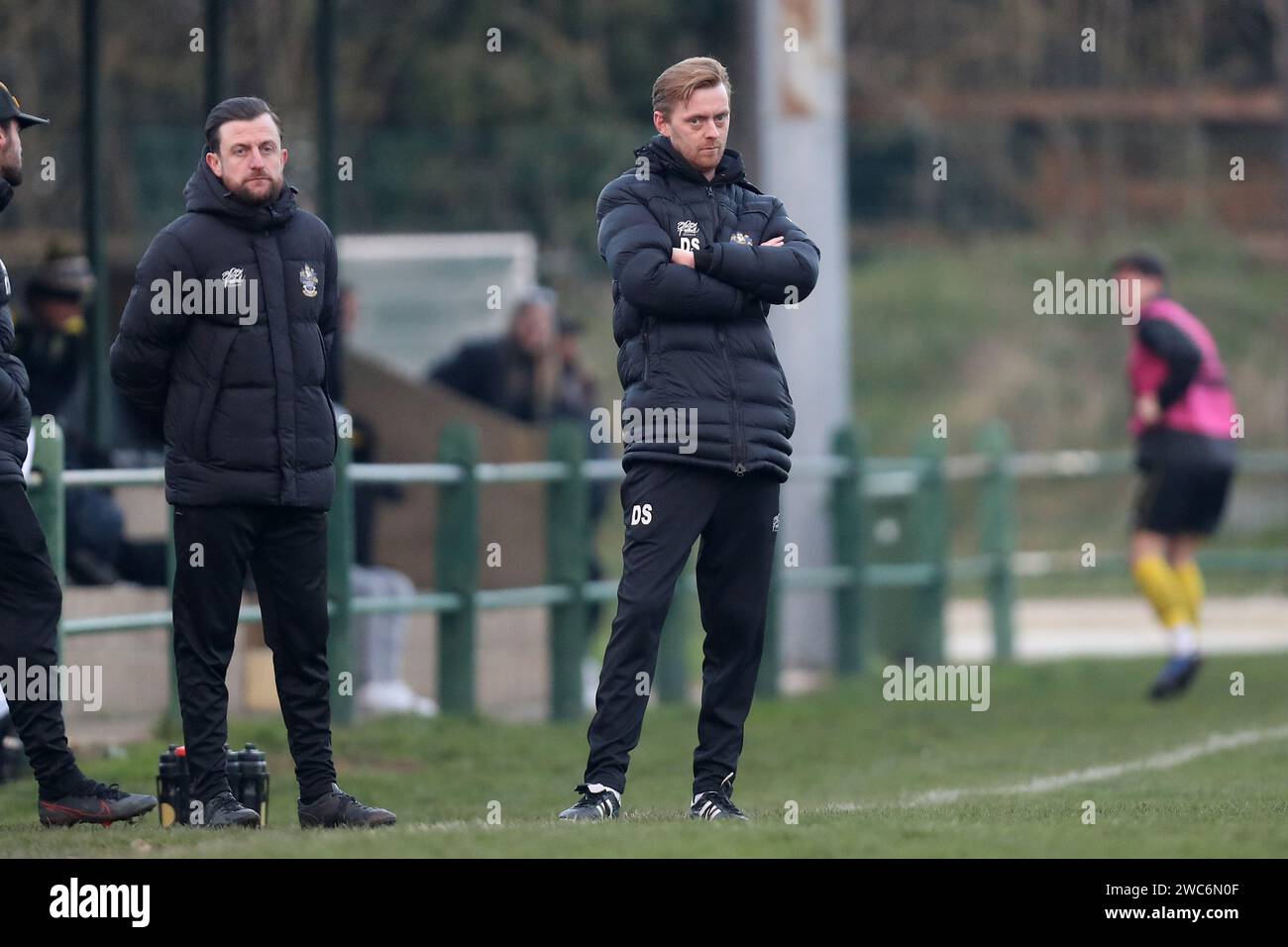 Le Manager de Romford Dan Spinks lors de Romford vs Stanway Pegasus ...