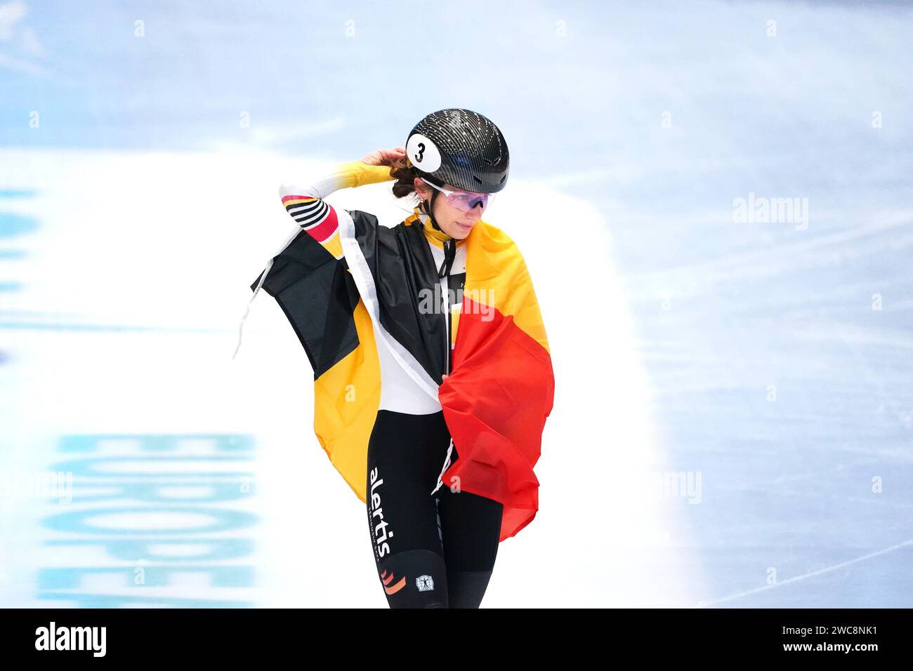 Hanne Desmet (bel) médaillée d'or finale 1000m lors des Championnats d ...