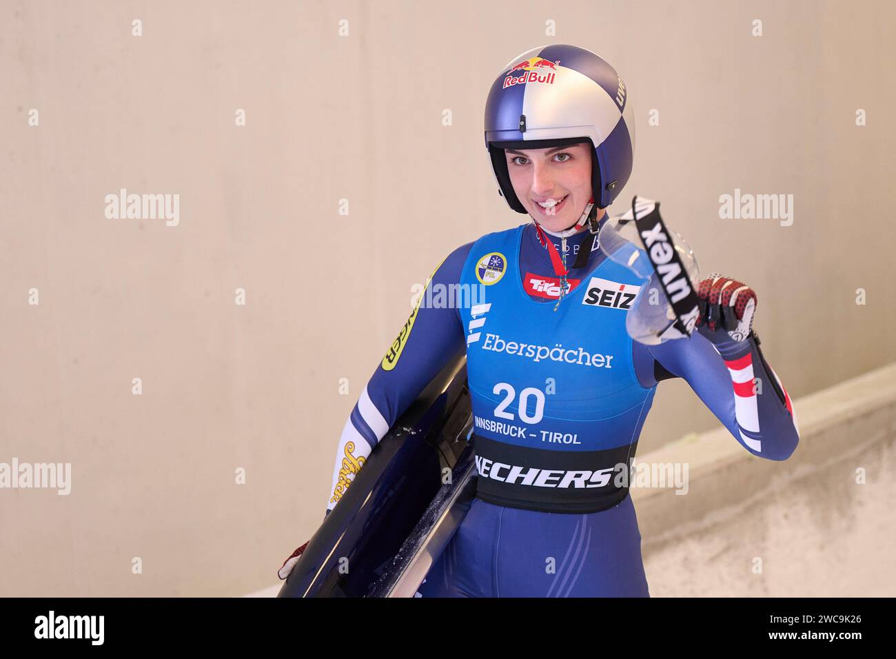 Innsbruck, Österreich 13.- 14. Janvier 2024 : Eberspächer Rennrodel ...