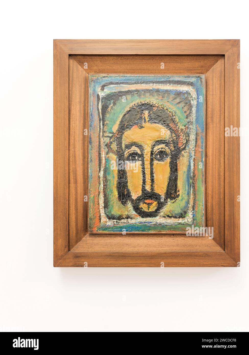 Painting jesus face art Banque d'images détourées - Alamy