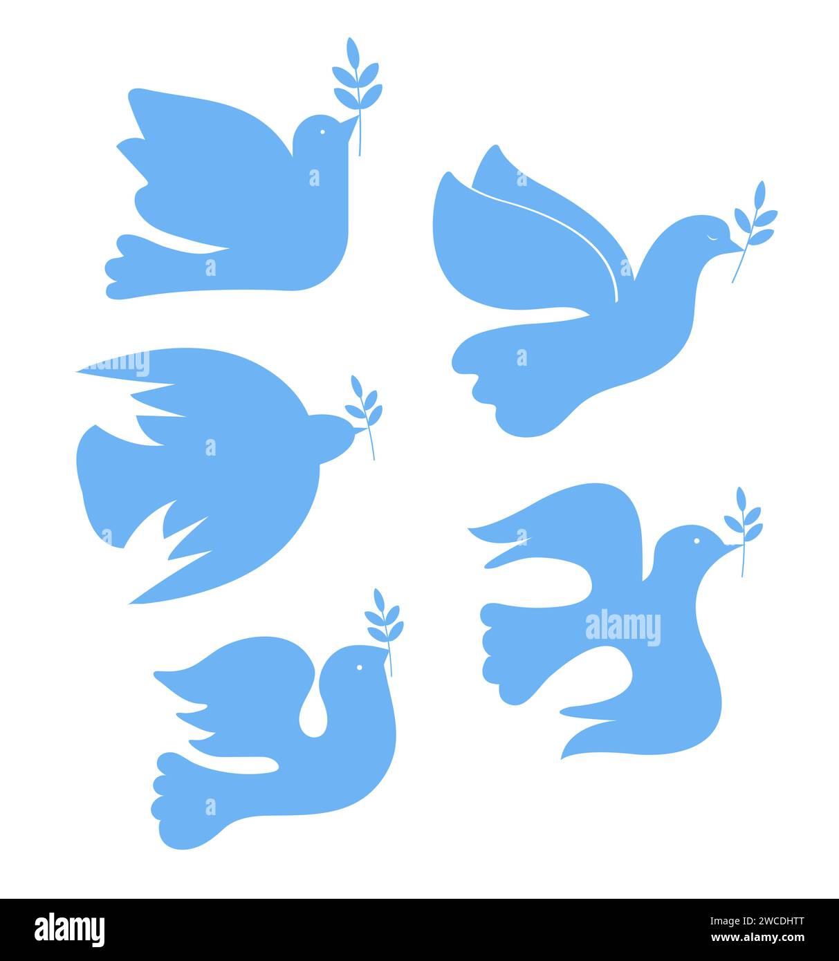 Symboles de la paix colombe Banque d'images détourées - Alamy