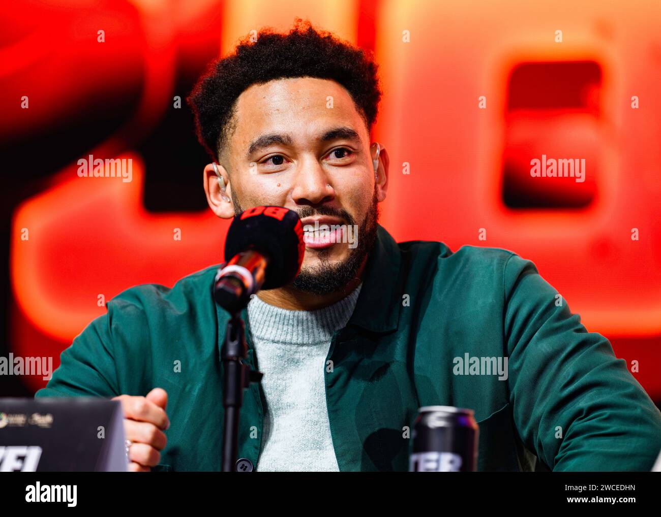 LONDRES, ROYAUME-UNI. 15 janvier 2024. Josh Denzel lors de la ...