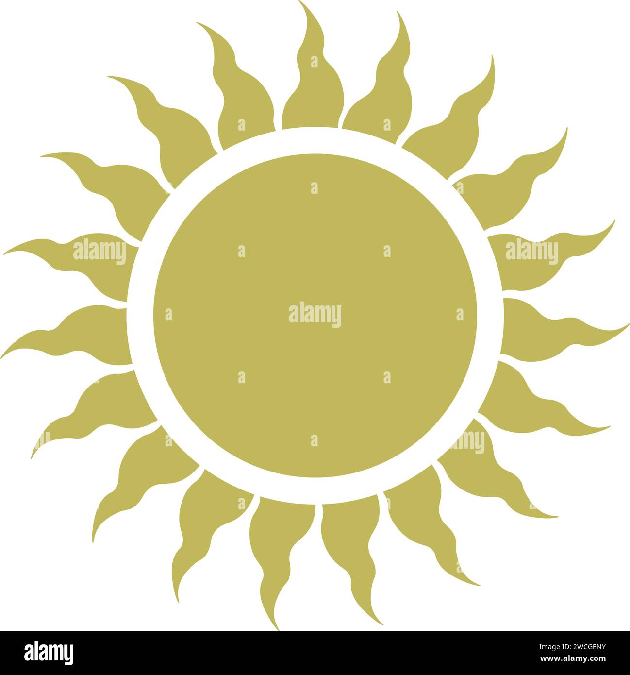 Symbole soleil esoterisme Banque d'images vectorielles - Alamy