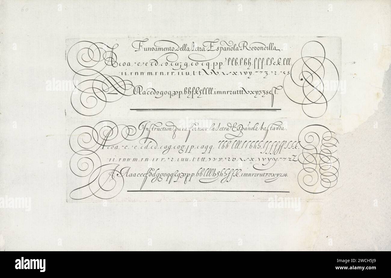 Titre fundamento della letra espanola redondilla Banque de ...